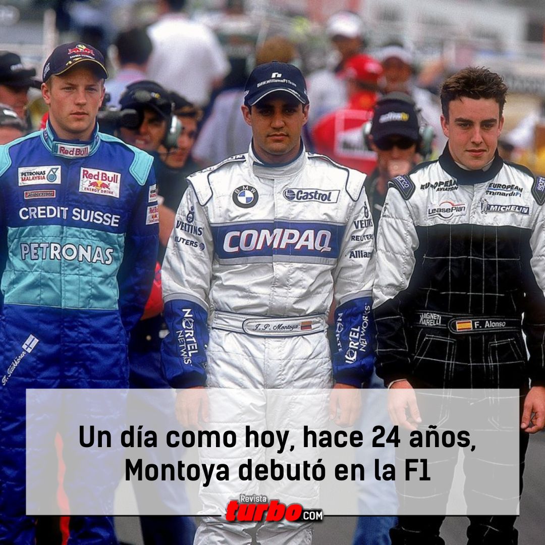Así fue el debut de Juan Pablo Montoya en la Fórmula 1