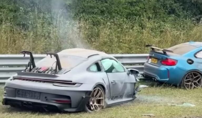 Accidente en Nürburgring: Porsche 911 GT3 RS y BMW M2 los involucrados