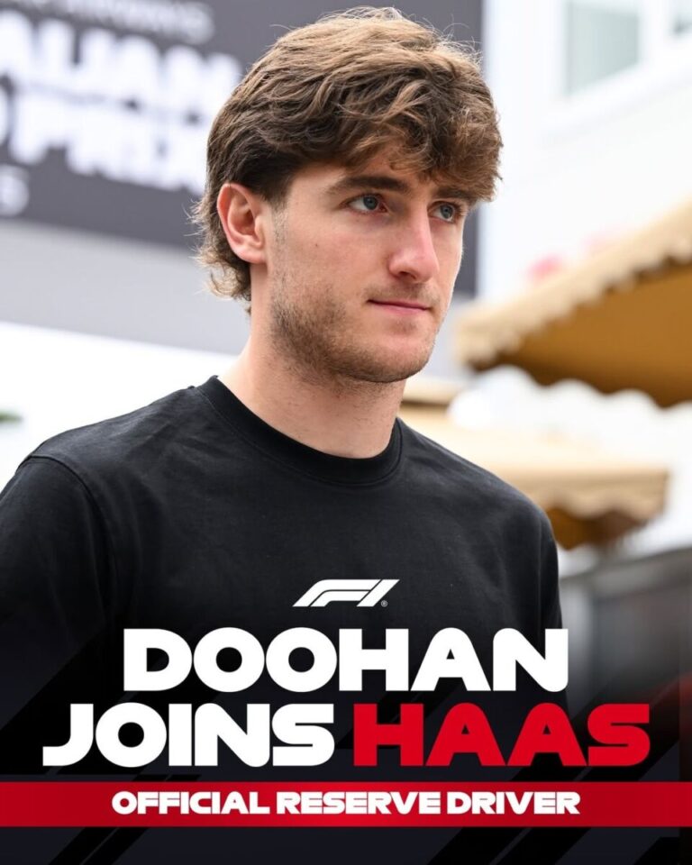 Jack Doohan recibe otra oportunidad en la F1: Haas le da el visto bueno